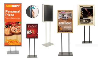 Shop Double Pole Snap Frame Floor Stand Sign Holders in 50+ Sizes – FloorStands
