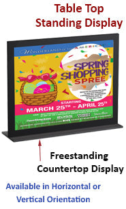7x11 Table Top Poster Display Frames – FloorStands