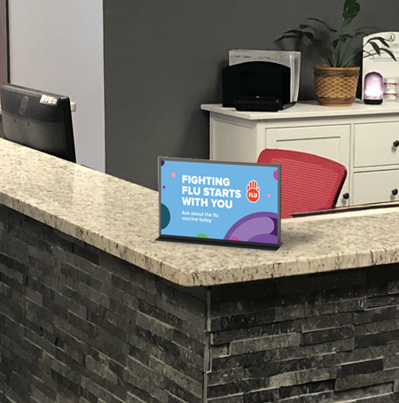 Budget Friendly 11x14 Table Top Sig Holder and Poster Display Frame – FloorStands