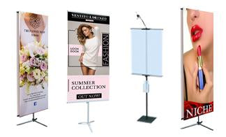 View Hook and Loop Portable Banner Stand – FloorStands