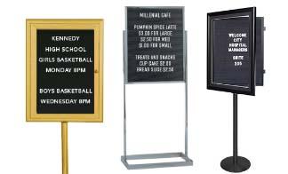 Secure & Professional Displays: Enclosed Letter Board Display Stands ...