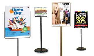 Versatile Displays: Shop Literature Poster Sign Stand Pedestal Holders ...