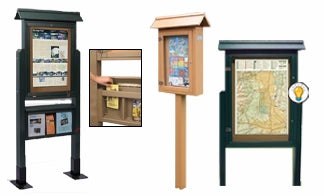 Durable & Secure Display Solutions: Shop Outdoor Enclosed Double-Sided ...