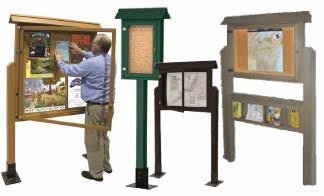 Find Outdoor Enclosed Message Boards – FloorStands