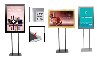 Impactful Displays : Shop Double Pole Floor Stand Sign Holders – 1/2 ...