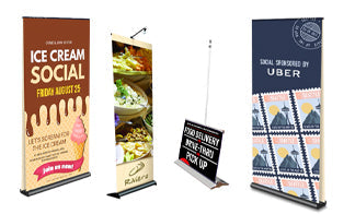 Sleek & Portable Displays: SATURN Retractable Banner Stands – FloorStands