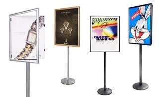 SwingStand, Elegant Swing-Open Poster Stand + Sign Stands up to 22x28 ...
