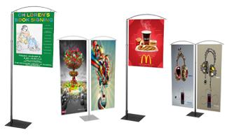 Eye-Catching and Durable Display: Shop Swinging Banner Sign Floorstand ...