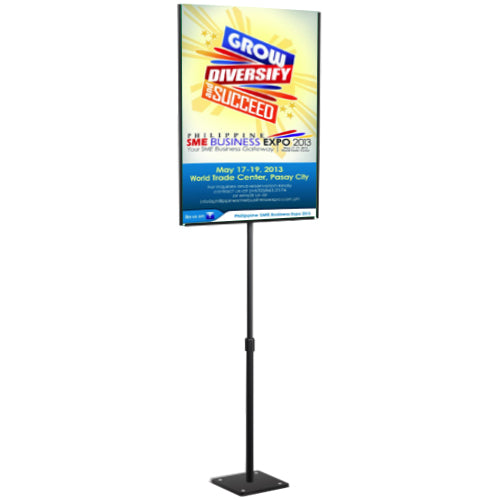 11x14 Lightweight Countertop Pedestal Sign Stand- Adjustable + 2-Sided ...