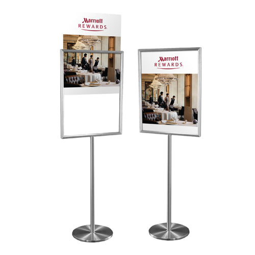 Hospitality 18x24 Sign Holder Floor Stand Display, Upscale Sign Stand ...