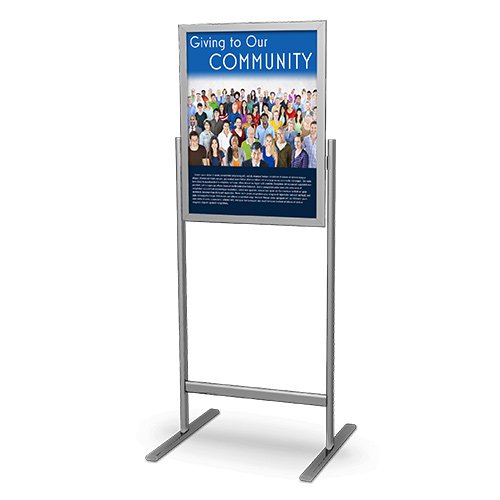 22x28 Poster Sign Stand with Snap Open (1) Sign Frame (Single Sided) in ...