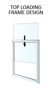 28x44 Jumbo Poster Sign Holder | Double Post – FloorStands