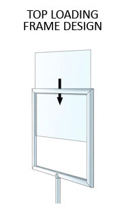 28x44 Jumbo Poster Sign Holder (Single Post) – FloorStands