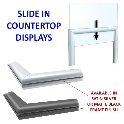 8.5 x 11 Magnetic Countertop Poster Display | Slide In Displays ...