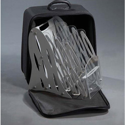 Portable Magazine Brochure Stand with Message Header - Aluminum Built ...