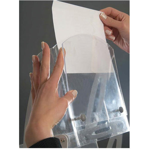 Portable Magazine Brochure Stand with Message Header - Aluminum Built ...