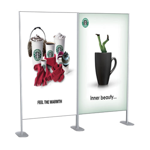 96" Modern Mount Vertical Graphics Floor Stand – FloorStands