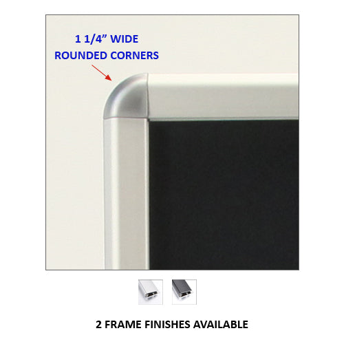 A-Frame 16x20 Sign Holder | Snap Frame 1 1/4" Wide with Radius Corners ...