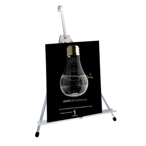 Aluminum Countertop Easels - 19" Display Height- with Top Bar – FloorStands