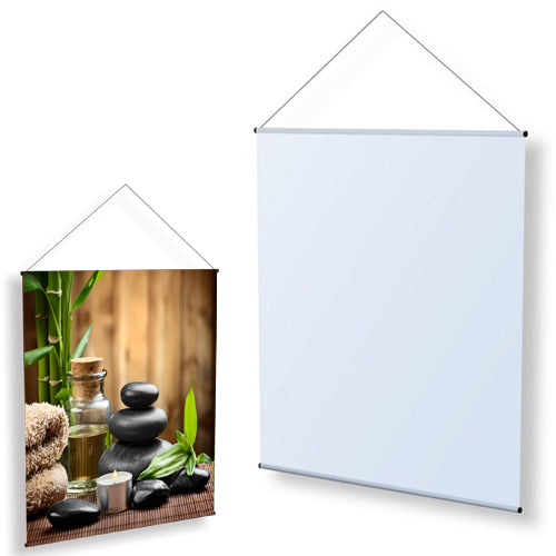 Aluminum Suspended Sliding Bar Banner Displays - 24 Inches Wide ...