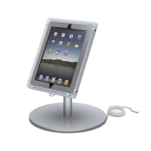 Apple® iPAD Counter Stand Display with Round Base – FloorStands
