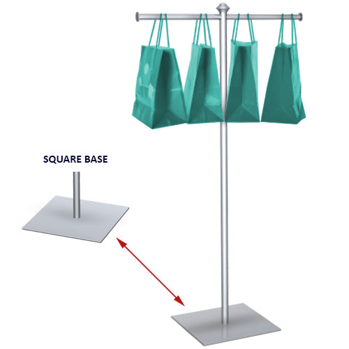 Bag Holder Floor Stand | Portable Single Pole with 12" Square Base ...