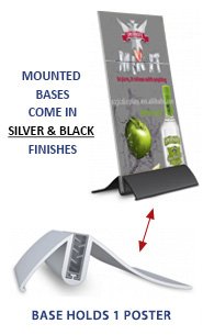 Crescent Base Counter Top Displays 17" (Angled Base) | No Acrylic ...