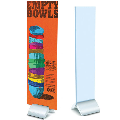 Curved Mount Floor Stand Base 48" Wide for 1 or 2 Rigid Poster Boards ...