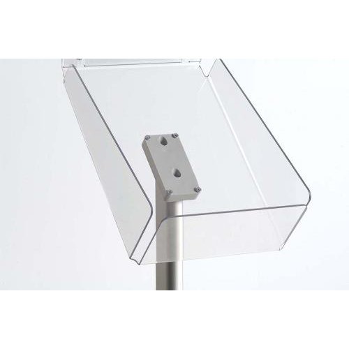 85x11 Brochure Floor Stand with Acrylic Literature Holder and Header ...