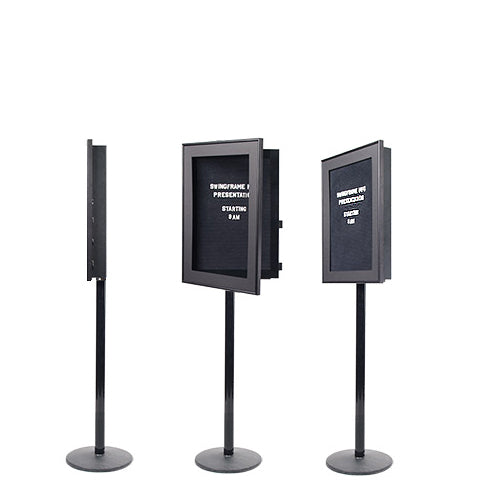 Designer Metal Letter Board SwingStands (Single Sided) – FloorStands