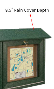 Eco-Design Two-Sided 16x34 MINI Message Center with Post +Cork Board ...