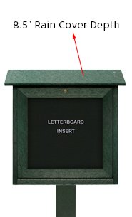 Double Sided 16x34 MINI Free Standing Message Center with Letter Board ...