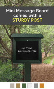 Double Sided 16x34 MINI Free Standing Message Center with Letter Board ...