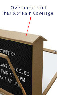 Eco-Design 2-Sided 48x48 Free-Standing, Letter Board Message Center ...