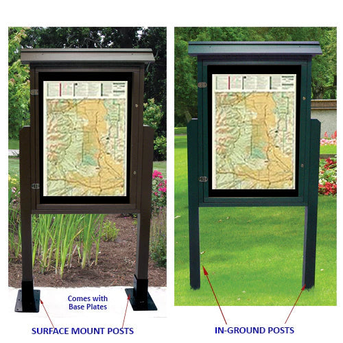 Eco-Design 28x42 ULTRA-SIZE Information Center Standing Message Board ...