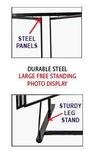 XL, Tall Steel Swinging Panels 31x73 Photo, Art Displays Free Shipping ...