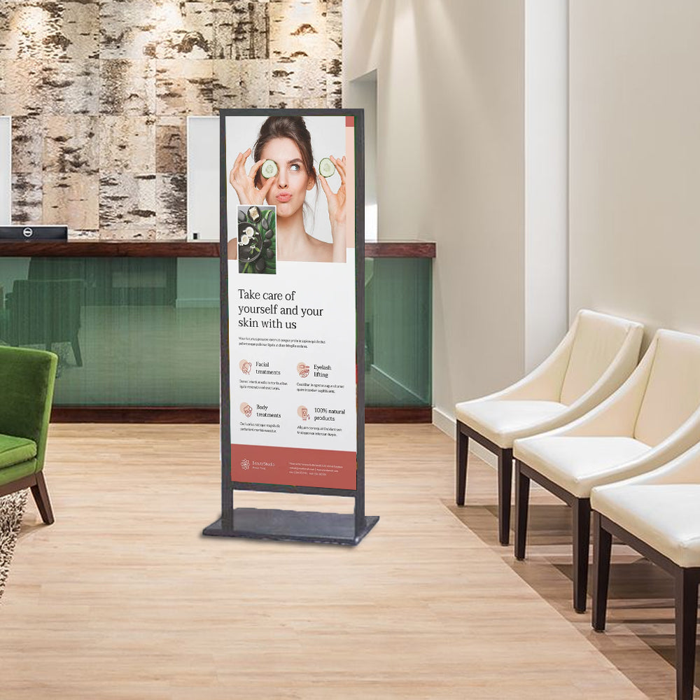 Indoor heavy-duty, 22x56 Large, Tall Poster Sign Stand with Steel Base ...