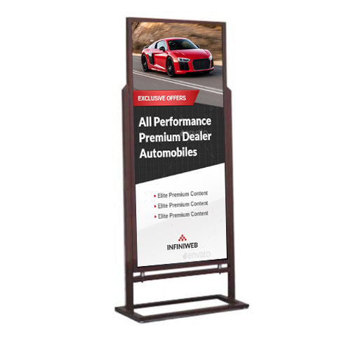 30x70 Jumbo Weather Warrior Sign Holder Display Free Shipping – FloorStands