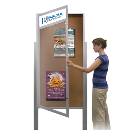 40x60 Extra Large Outdoor Bulletin Board w Header & Posts Ships Free ...