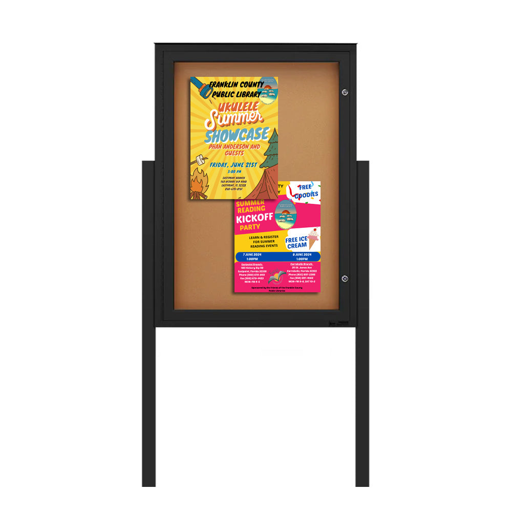 Extreme WeatherPlus™ Outdoor Poster Cases Display + Posts – FloorStands