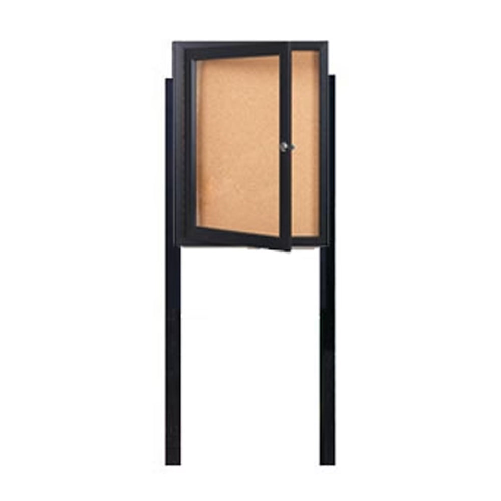 Outdoor Enclosed Poster Display Cases with Posts in 15 Cabinet Sizes ...
