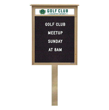 11x17 Standing Outdoor Letter Board Message Center with Header ...