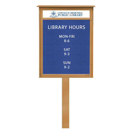 11x17 Standing Outdoor Letter Board Message Center with Header ...
