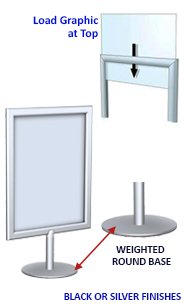 Light Weight Table Top Poster Displays CounterTop Display 8.5" x 11" – FloorStands
