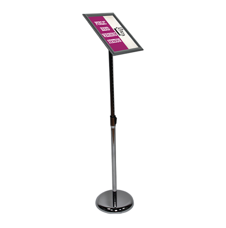 Telescopic Sign Holder Stand with Rotating, Angled Frame 8.5 x 11 ...