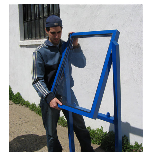 Free-Standing Weatherproof Outdoor Champ Heavyweight Sign Holder 22x28 ...