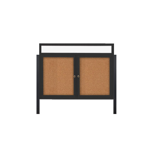 Free Standing Outdoor Bulletin Board Display Cases 25 Sizes + Header ...