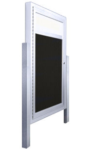 Outdoor Standing Enclosed Letter Board Display Cases + Message Header ...