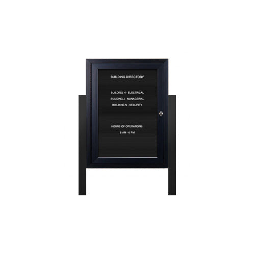 Free Standing Outdoor Enclosed Changeable Letter Boards with Posts ...