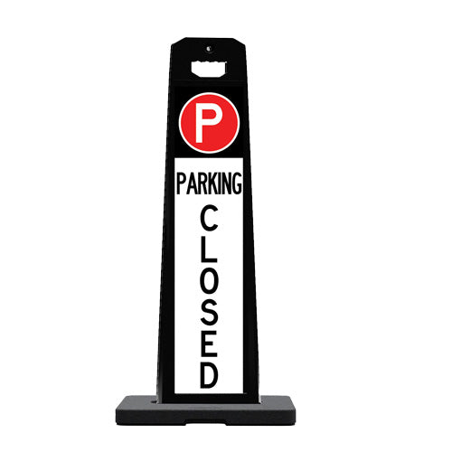 Outdoor Parking Sign with 9 LB Rubber Base and Pre-printed Vinyl ...